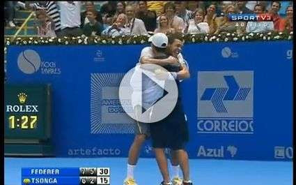 Federer-Tsonga : Un show énorme en exhibition - Le10sport.com