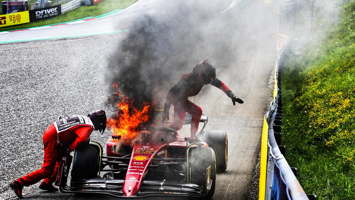 F1 : Sainz Jr hausse le ton après son incendie au GP d'Autriche ...