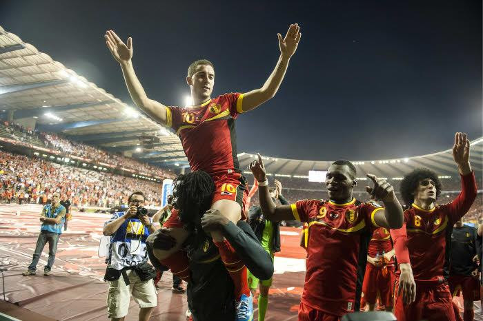 Belgique : 3000 supporters pour le départ des Diables Rouges ...